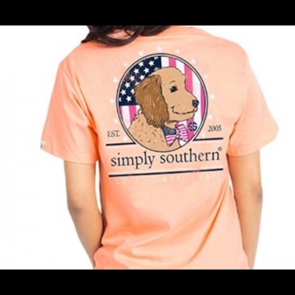 Simply Southern | Tops | Simply Southern Preppy Golden Doodle Tee Dog ...